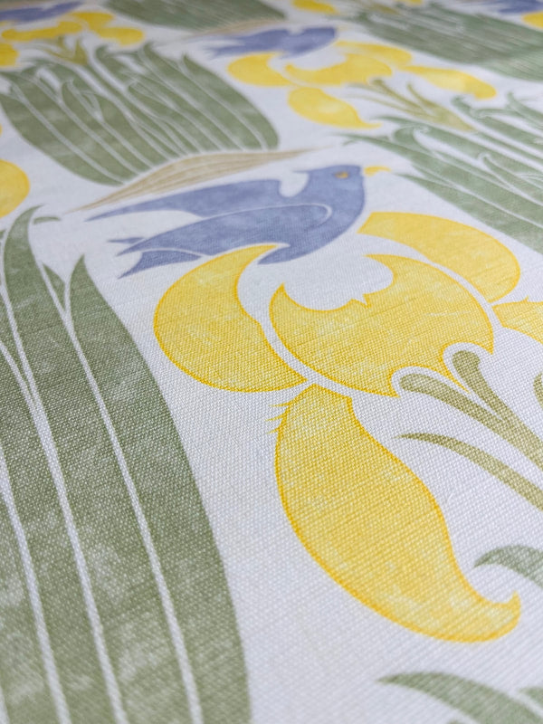 The Merle Fabric - Yellow & Blue – C.F.A Voysey